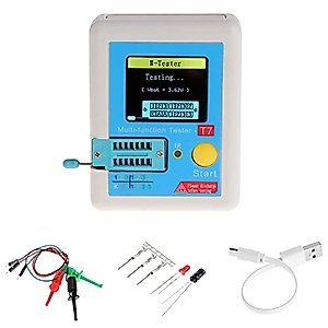 HiLetgo LCR-T7 Transistor Tester TFT Diode Triode Capacitance Meter LCR Meter NPN PNP MOSFET IR Multifunction Tester Multimeter