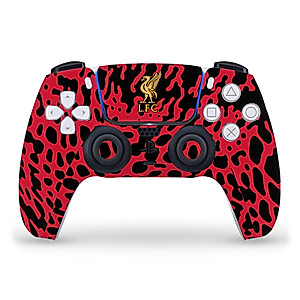 Head Case Designs Officially Licensed Liverpool Football Club Animal Print Art Vinyl Faceplate Sticker Gaming Skin Decal Cover Compatible With Sony PlayStation 5 PS5 DualSense Controller