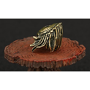 2pc Iron-Blooded Orphans Brass Bead Keychain Pendant Copper Paracord Bracelet Accessories EDC DIY Paracord Bead Paracord Accessories