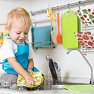 8 Pieces Swedish Kitchen Dishcloths Mixed Fruits Swedish Reusable Absorbent Sponge Cloths Dish Towels Quick Drying Washable Cleaning Dish Cloths for Kitchen Washing Dishes, Cleaning Wipes