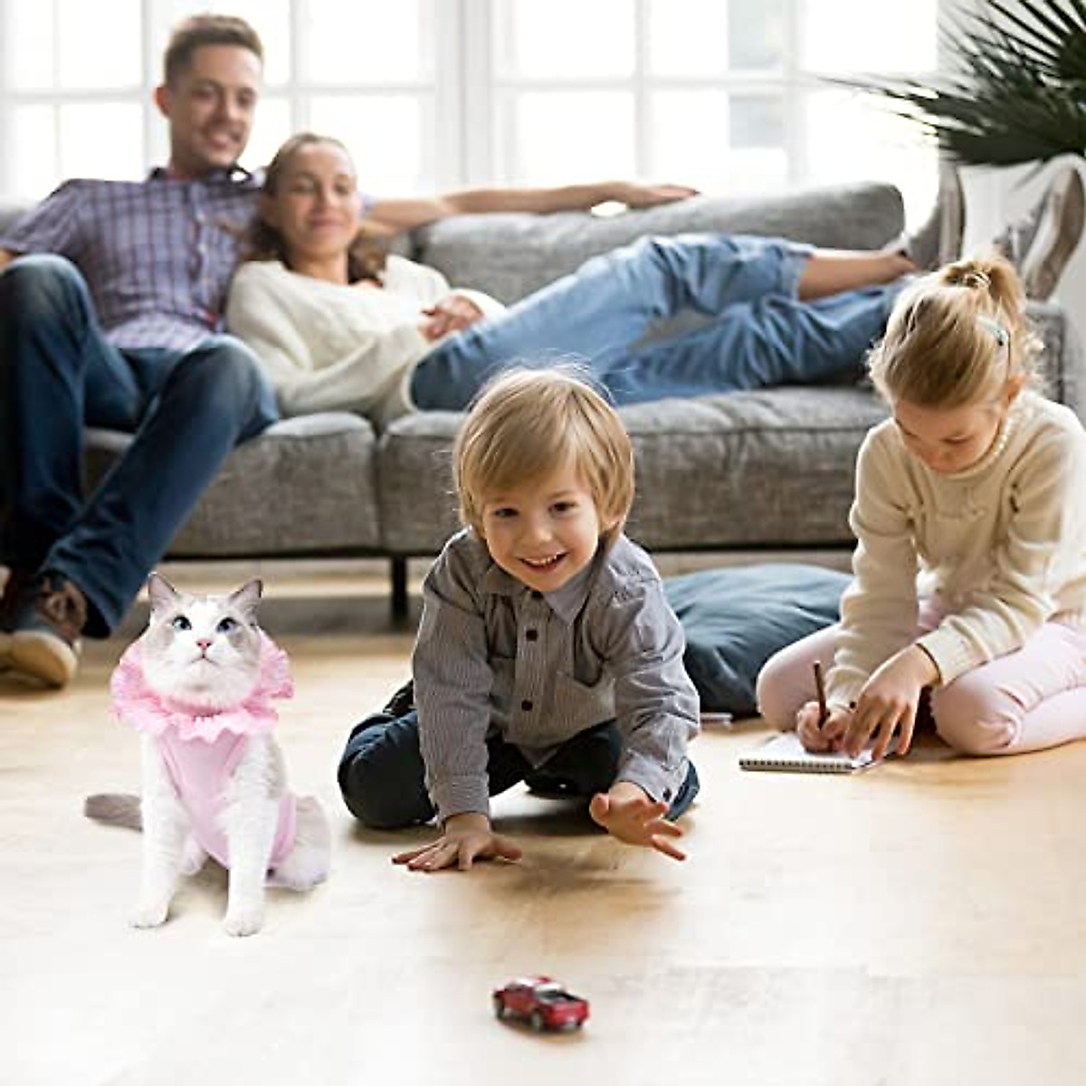 URROMA 1 Piece Recovery Suit for Pet After Surgery, Cat Sterilization Clothes Breathable Postoperative Cloth Dog Surgical Jumpsuit Suit for Pet After Surgery Wear, S