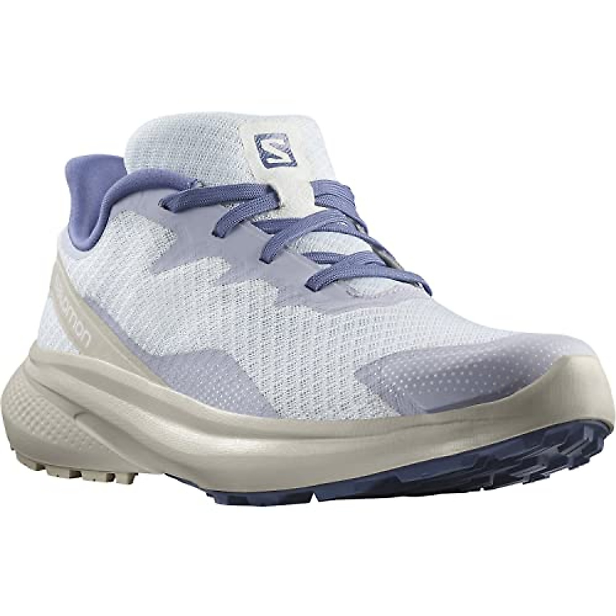 Salomon Women's Impulse W Trail Running Shoe, White/Rainy Day/Purple Heather, 6