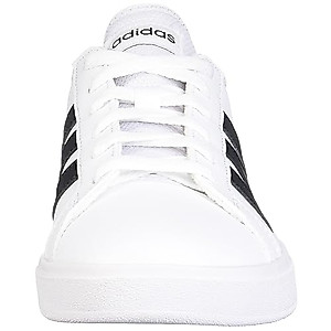 adidas Women's Grand Court Base 2.0 Tennis Shoes, Cloud White-core Black, 8