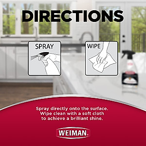 Weiman Quartz Countertop Cleaner and Polish (2 Pack) Clean and Shine Your Quartz Countertops Islands and Stone Surfaces with Ultra Violet Protection