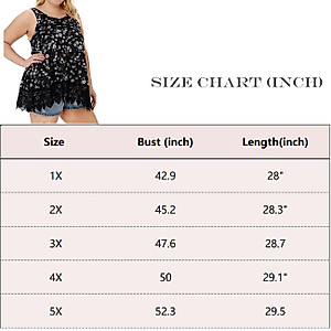 Plus Size Tank Tops for Women Loose Fit 2025 Summer Lace Trim Sleeveless Tunic Tops Dressy Shirt Blouse(Amber Brown, 2X)