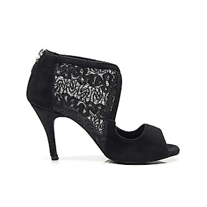 Goettin Ballroom Dance Shoes Women Heel Sandals Women Latin Salsa Bachata Performance Dance Shoes Suede Sole Wedding Dancing Shoes 10 cm Heel