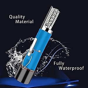 Electric Fish Scaler Set，Powerful Fish Scaler Remover with 2600mAh rechargeable batteries，Fish Cordless Dynamic Fish Scaler Easily Remove fishscales without Fuss Or Mess