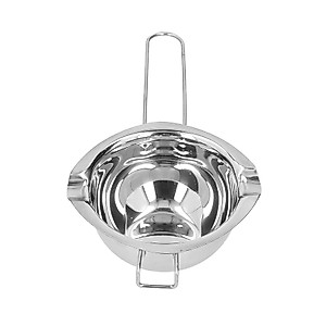 Chocolate Melting Pot, 400ml Stainless Steel Double Boiler Pot Universal Melting Pot for Melting Chocolate, Candy, Soap and Candle Making