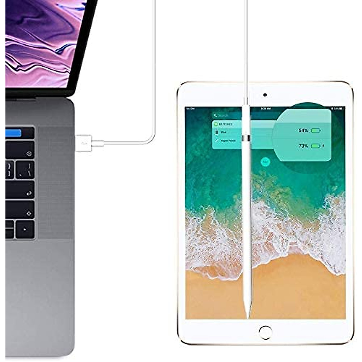 iMangoo Adapters Compatible with Apple Pencil Adapter 2 Pack Lightning Cable Charging Adapter for iPad Pro Pencil Pen Female to Female Connect Charger Adapter Connector for Apple Pencil 1st Generation