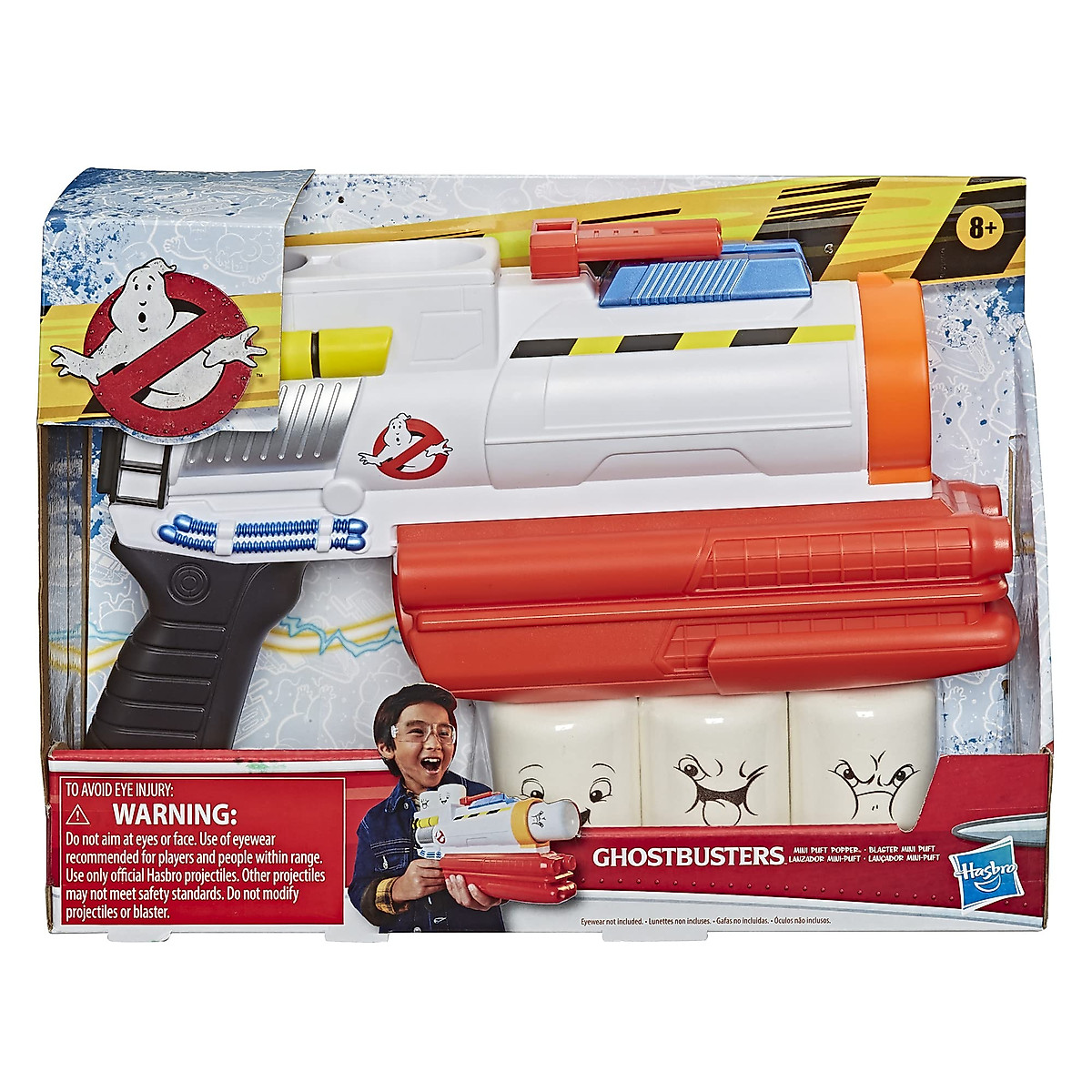 Ghostbusters Mini-Puft Popper Blaster Action Afterlife Roleplay Toy with 3 Foam Puft Projectiles for Kids Ages 8 and Up