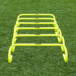 NWS Forza Speed Training Hurdles | Enhance Agility and Speed for Multi-Sport Training - Choose from 6'', 9'', and 12'' Hurdles Available in Packs of 6, 12, and 18 (6inch, Pack of 6)