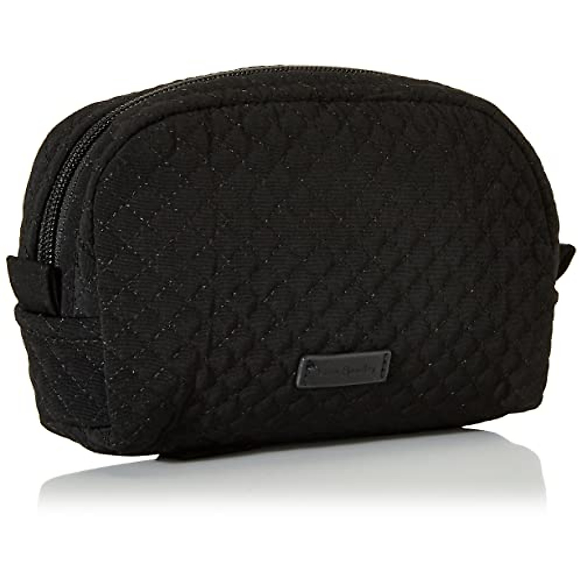 Vera Bradley Women's Microfiber Mini Cosmetic Makeup Organizer Bag, Black, One Size