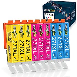 DOREINK 271 Compatible Ink Cartridge Replacement for Canon 271 271XL CLI-271XL to use with TS6020 TS9020 MG7720 TS5020 TS8020 MG6820 MG6821 MG5720 MG5722 Printer (3 Cyan, 3 Magenta, 3 Yellow) 9 Pack