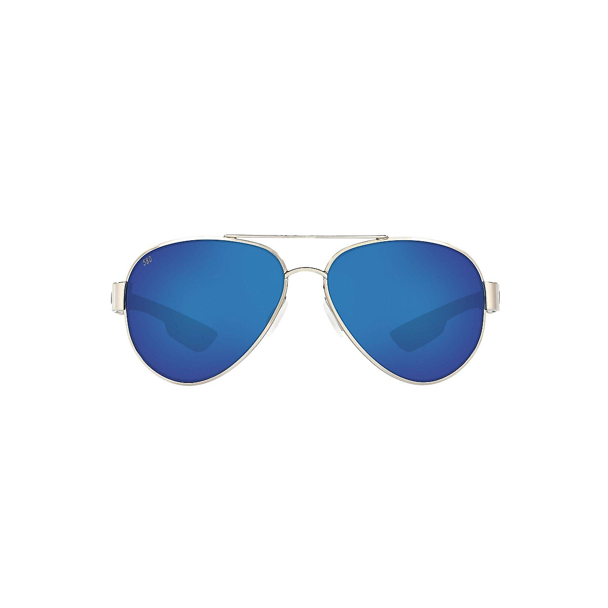 Costa Del Mar Mens South Point Aviator Sunglasses, Palladium/Grey Blue Mirrored Polarized-580G, 59 mm