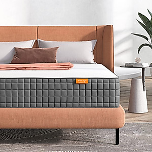 Sweetnight Queen Mattress, Breeze 10 Inch Queen Size Mattress, Infused Gel Memory Foam Mattresses for Cool Sleep, Supportive & Pressure Relief, Medium Firm