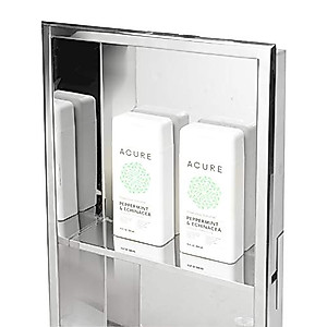 ALFI brand ABN1224-PSS Shower Niche, Polished Stainless Steel