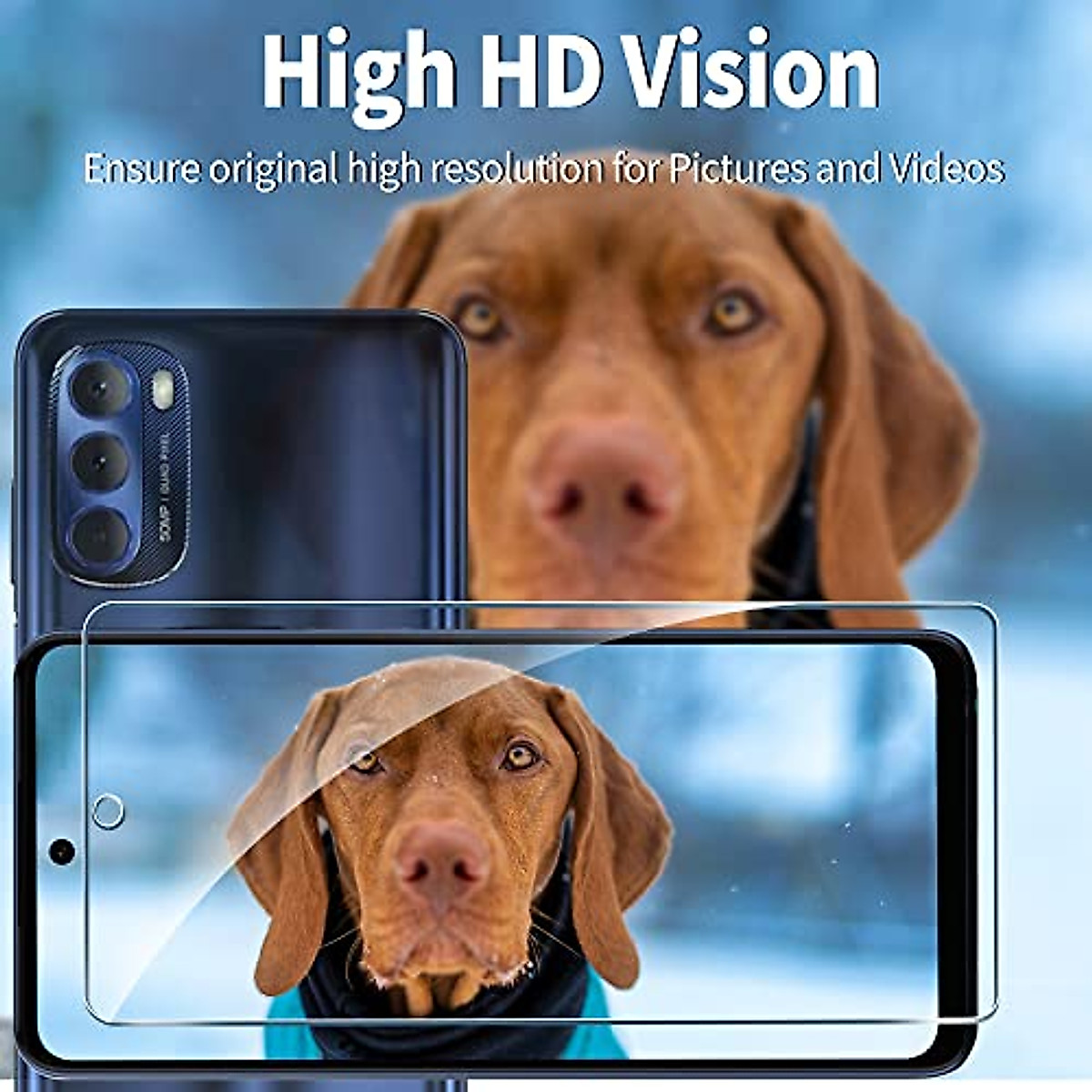 DEERLAMN [3 Pack] for Motorola Moto G Stylus 5G 2022/ Moto G Stylus 2022 Screen Protector,9H Hardness HD Clear Anti Scratch Tempered Glass