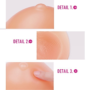 Silicone Bra Inserts to Enhance Breast Size - Silicone Breast Enhancer with Original Look Medium Size