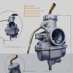 Pz20 Carburetor Fit Tao Tao 50cc 110cc 125cc Atv Coolster Nst Sunl Chinese Quad 4 Stroke Wheeler Parts Engine Carb For Honda Kazuma Dirt Baja Mini Kart Pit Scooter (PZ20 Carburetor)