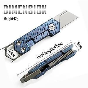 Factory Price EDC Keychain Stainless Steel Utility Mini Knife Customized Foldable Pocket Knife for Multiple Cutting Tasks