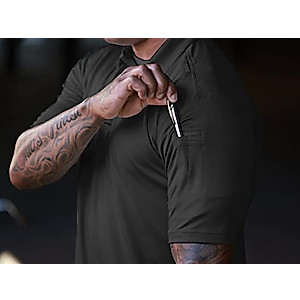 Propper Men's Edgetec Polo, Black, Medium