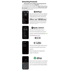 iEAST Olio AirPlay 2 Streaming Audio Receiver Adapter Works with Siri WiFi and Bluetooth Spotify&Tidal Connect Direct Multiroom Multizone Supporting 192khz/24bit Hi-Res Audio