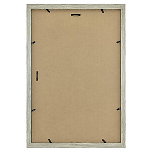 MCS Studio Gallery 16x24 Poster Frame Gray Woodgrain, Vertical & Horizontal Wall Hanging Large Picture Frame for Photos, Posters & Art Prints (2-Pack)