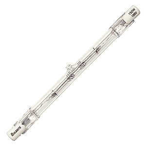 Bulbrite Halogen T3 Q150T3CL 120-Volt Halogen Long J-Type Torchiere Bulb, 150-Watt,Clear