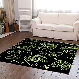 Gaming Rug Gamer Area Rugs Gaming Controller Gamepad Carpets for Boys Bedroom Living Room Floor Mat Throw Rugs Home Decor 39*59