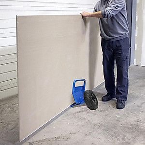 Heavy Duty Panel Dolly, Slab Dolly with Two Handles and 10" Solid Rubber Tires Wheels, Bears Weight 1000 LBS, All Terrain Moving Cart for Heavy Drywall Sheet and Door Material