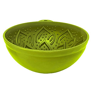 SodaPup Garden Tipsy Bowl eMat – Durable Lick Mat Enrichment Feeder Made in USA from Non-Toxic, Pet-Safe, Food Safe Rubber for Mental Stimulation, Avoiding Overfeeding, Calming, & More