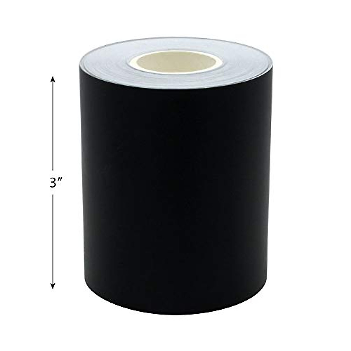 Teacher Created Resources Black Straight Rolled Border Trim, 50 Feet