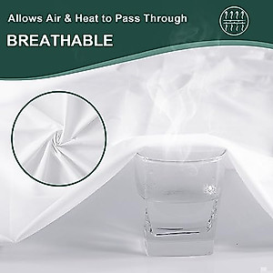 Waterproof Mattress Protector Cal King Size - Breathable Fitted Water Proof Washable California King Bed Mattress Cover Deep Pocket 6-16in