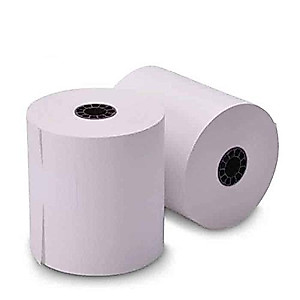 TEK POS - 1-Ply - Kitchen Printer Bond Receipt Paper - 3" x 165’ - White - 50 Rolls - USA Made