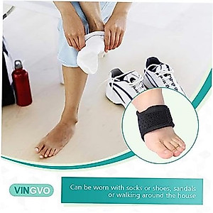 allesoky Foot Care Kit - Plantar Fasciitis Night Splint Orthotic Insoles High Arch Support Heel Pain Relief Massager Compression Socks & Wrap for Foot and Ankle Support