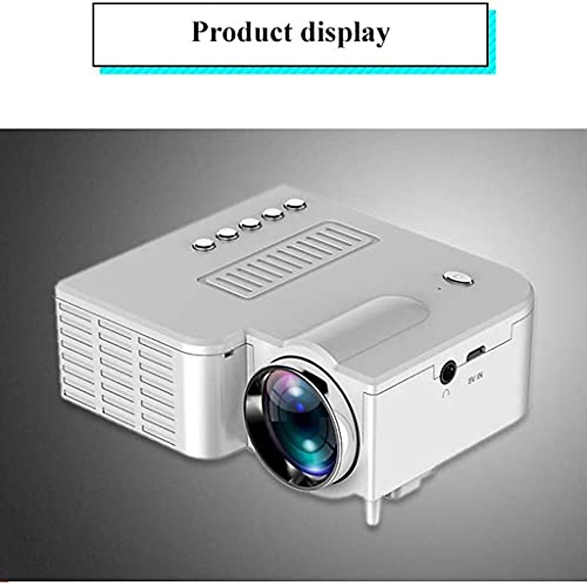 KXDFDC Mini Projector, Portable Projector, Full Supported, Wireless Screen Mirroring