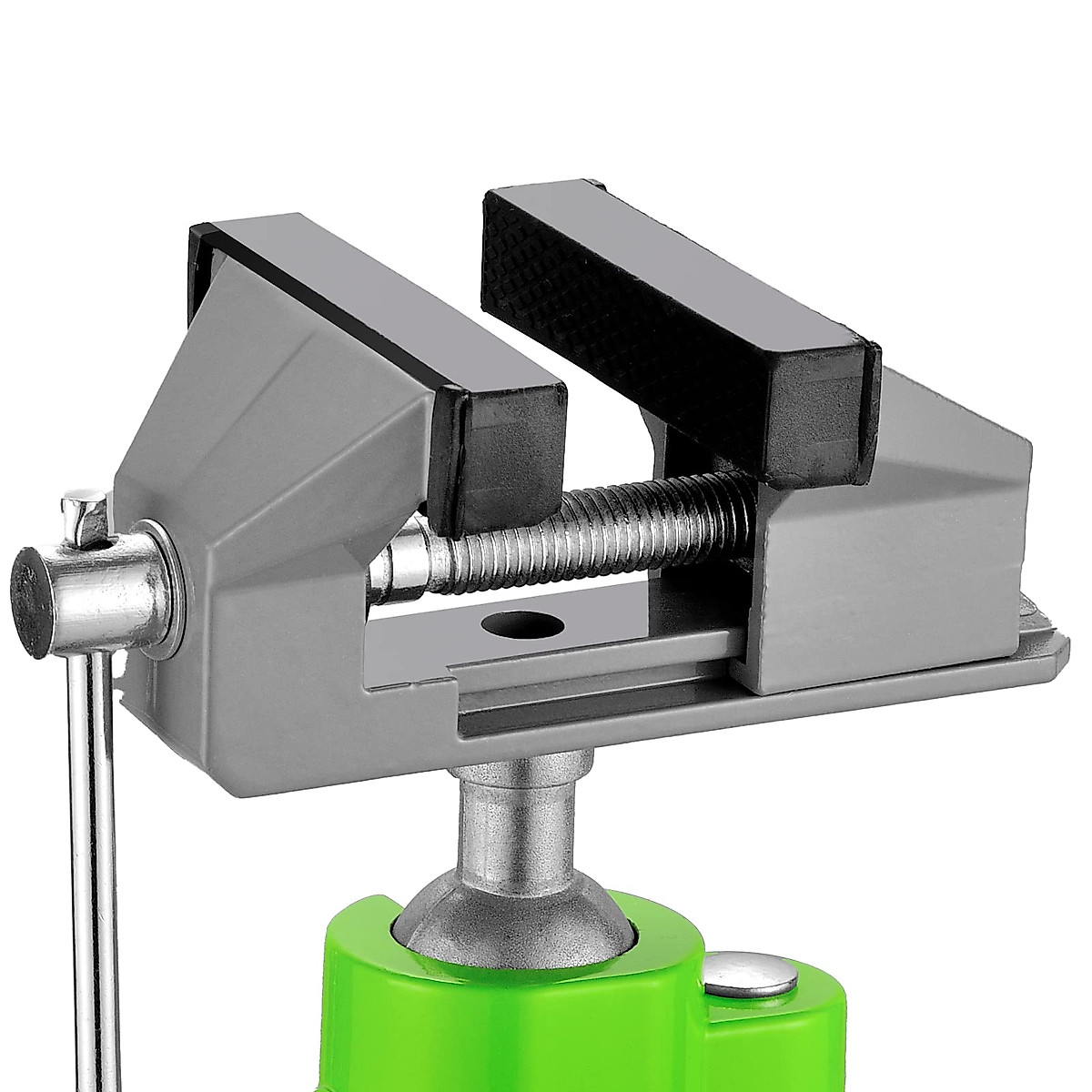 Small Bench Vise 2" Vice for Workbench Table,Swivel Base Home Vise Grip Table Clamp Stand for Woodworking,Tilts Rotate 360°