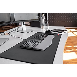 CHERRY KC 4500 Ergo, International Layout, QWERTY Keyboard, Ergonomic Keyboard, with Padded Palm Rest, Wired Keyboard, Black