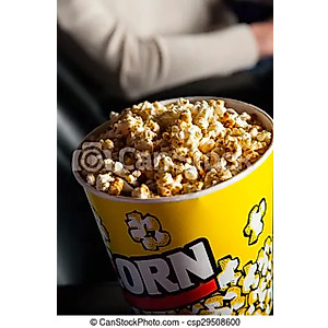 Popcorn Containers, Paper Containers 64 oz Popcorn Containers for Party & Movie, Home, Nature (20 per Pack)