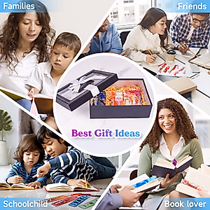 LET'S RESIN Bookmark Resin Molds Silicone 1.5'' Wide, Blank and Cat Moon Pattern Silicone Bookmark Molds Kit with 20pcs Tassels, Rectangle Bookmark Molds for Epoxy Resin Casting Crafts