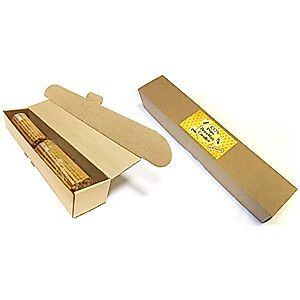 Natural Pure Beeswax Candles Organic Honey Eco Candles in Gift Box (Natural Cotton Wicks, Dripless, Smokeless, Not Taper, Not Ear Candles) (Yellow, 6.3 Inches (16 cm) 120pcs)