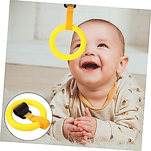 Lurrose Accessories Infant Rings Rings Bracket Hanging Ring Handle The Fence Adjust Kid cots Wristband Crib Hanging Pull Rings Infant Bed Ring Bracket Ring Crib for Plastic