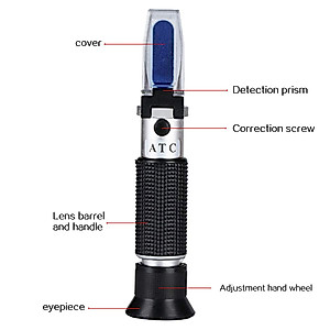 Hand-held Refractometer Refractometer Bean Juice Concentration Detector Soymilk Sugar Sweetness Test Bean Product Measurement