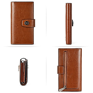 BOSTANTEN Womens Leather Wallets RFID Bundle Women's Leather Handbags