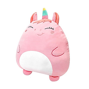 Stuffed Animals Plush Toy 16inch Pink Cute Stuffed Animals for Girls Cartoon Kid's Plush Toy Pillows Soft Lumbar Back Cushion Valentines Day Birthday Gifts for Kids Children