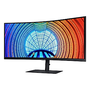 Samsung Business S65UA Series 34 Inch Curved WQHD 3440x1440 Computer Monitor, HDR10, 100 Hz, USB-C, DP Daisy Chain, HDMI 2.0, USB 3.0 Hub (S34A654UXN), Black (Renewed)
