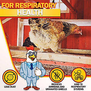 Hemp Bedding for Chicken Coop, with Anti Odor Herbs - Small Animal Litter for Guinea Pig, Hamster, Bunny Rabbit, Snake, Ferret, Tortoise, Rat and More - Pine Wood Shavings Alternative Poultry 1cuft