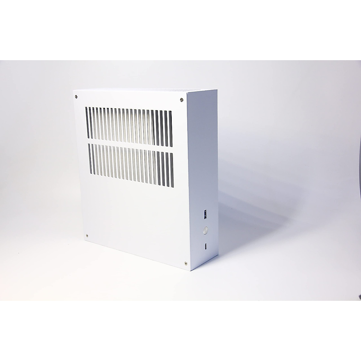 SharGwa PC K29 Painted Stainless Steel Mini ITX Case for 1u PSU with Handle Included