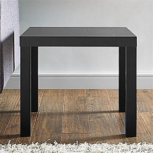 Ameriwood Home Parsons Modern End Table, Black
