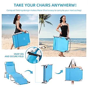 Tanning Chair for Adults with Face Hole - Versatile, Folding Chaise Lounge Chair for Outside Pool, Beach, Sunbathing and Reading on Stomach - Heavy Duty, Foldable Laying Out Chair for Tanning (Blue)